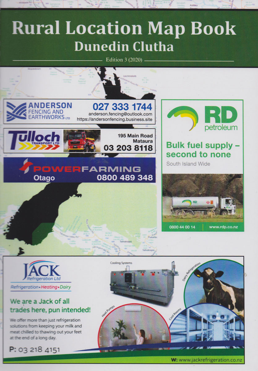 Rural Location Map Books: Rural Location Map Book : Dunedin Clutha
